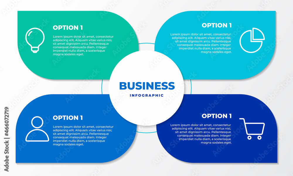 list infographic template design . option infographic template design ...