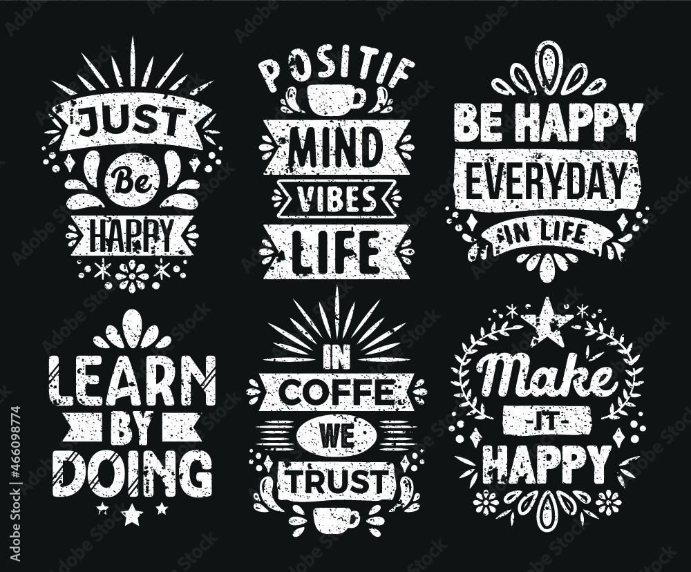 ribbon Vintage motivation quotes typography inspirational for poster ...