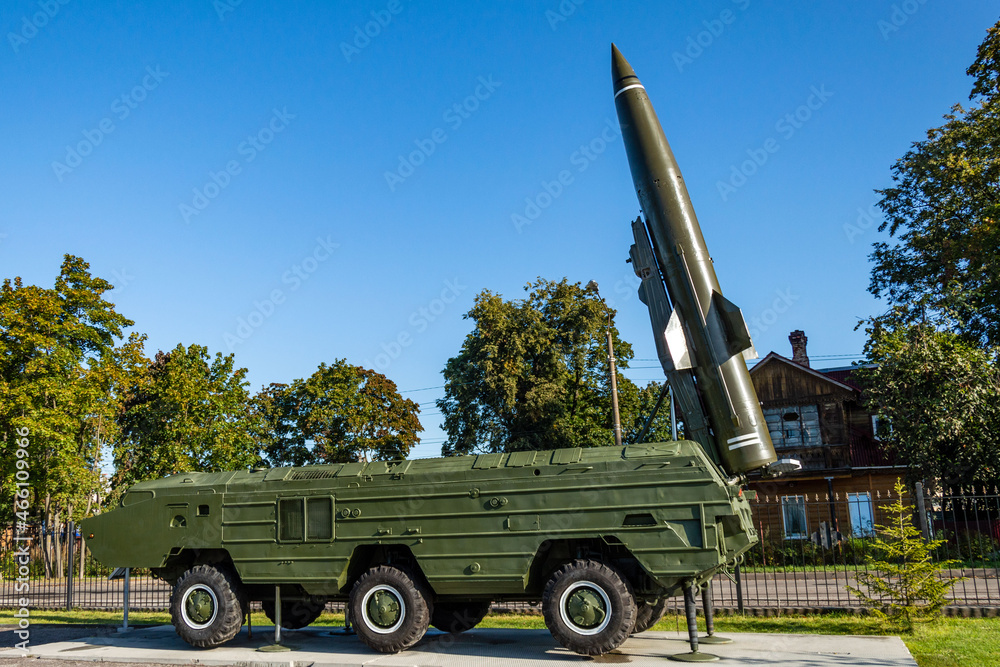 Operatively tactical self-propelled missile system. Stock Photo | Adobe ...