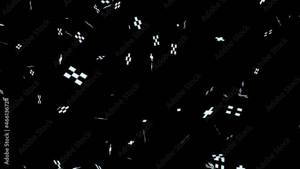 8 bit pixel art with falling snow. Loop 20-seconds. and Luma mask vídeo ...