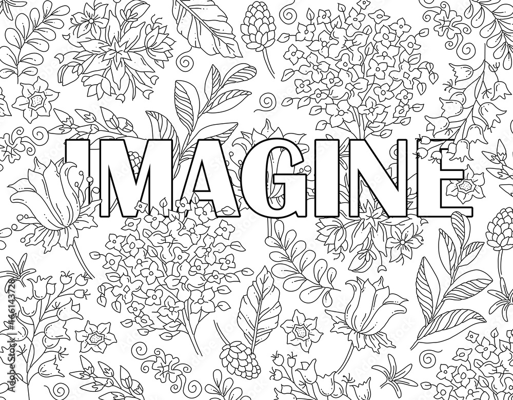 Imagine Coloring Pages