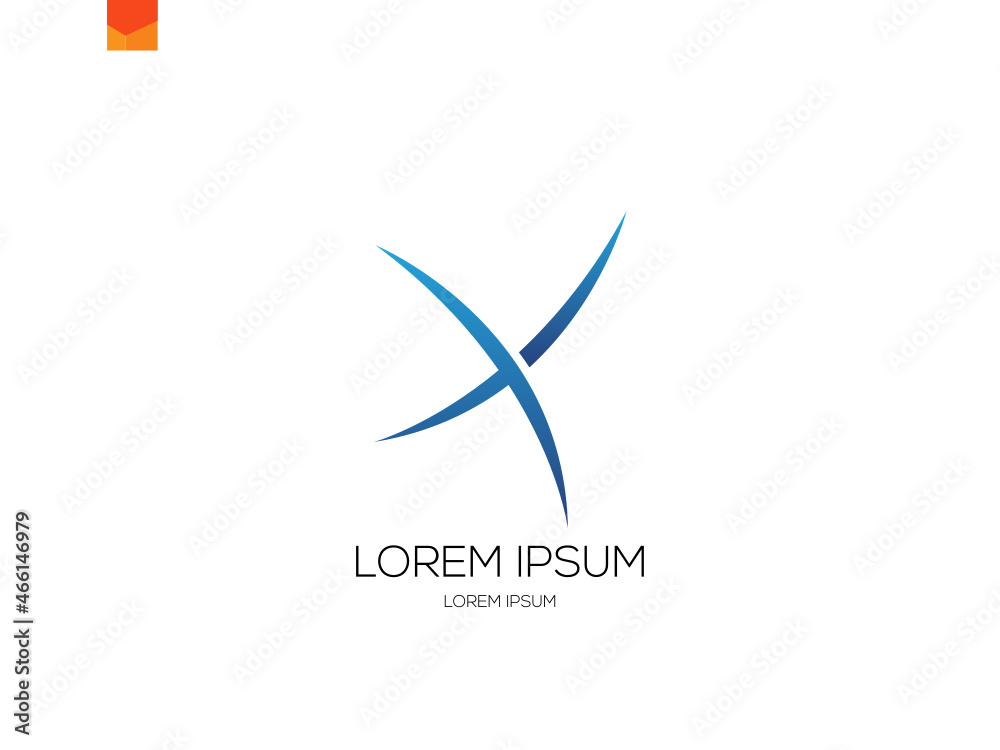 Professional typography X logo design. X typography Logo design ...