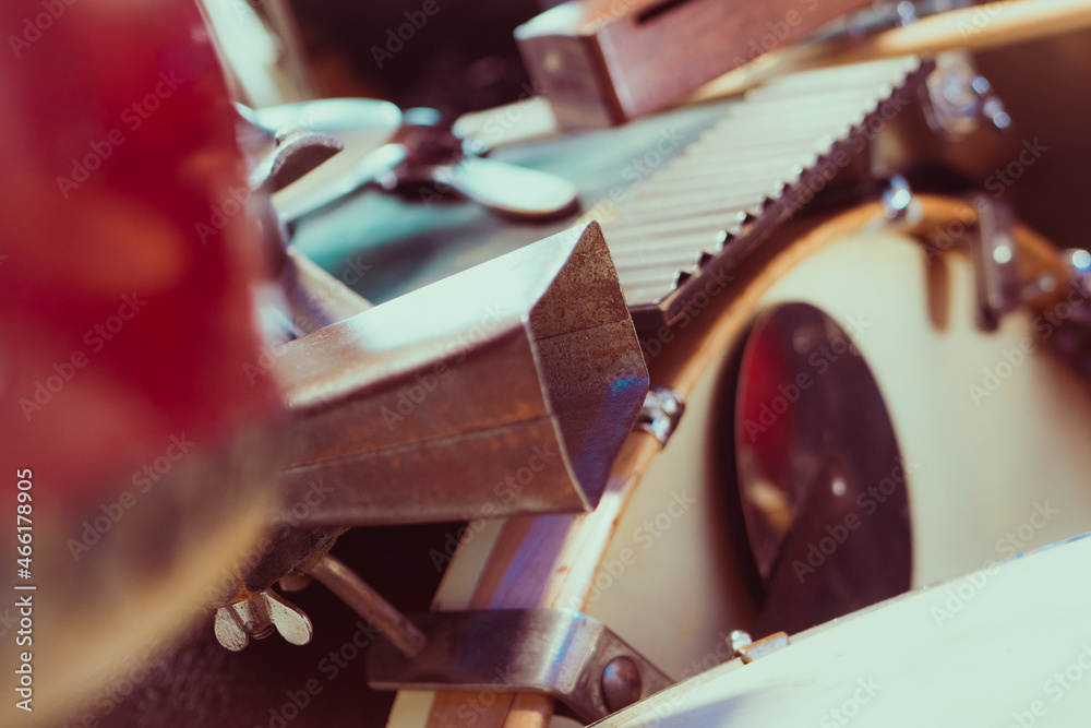 Vintage Antique drums from old drum kit Stock Photo | Adobe Stock