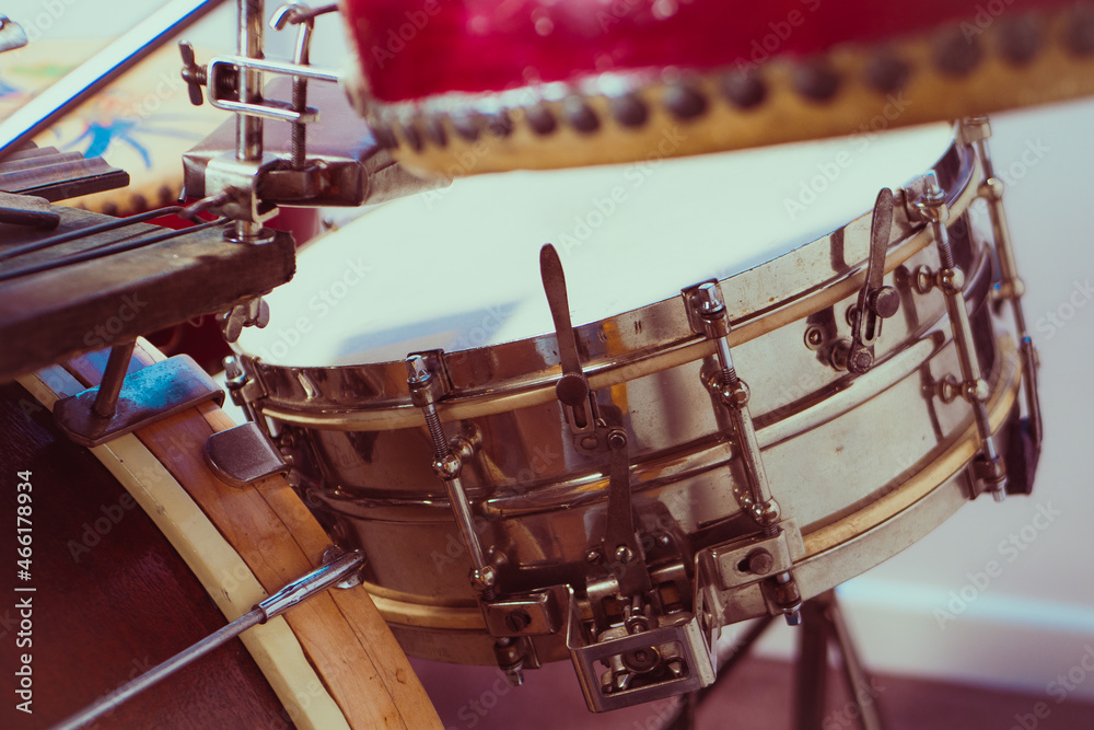 Vintage Antique drums from old drum kit Stock Photo | Adobe Stock