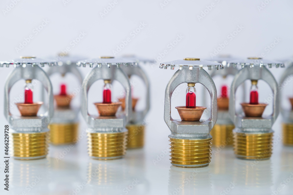 Install fire sprinkler system. In the industrial plant, pipe assembly ...