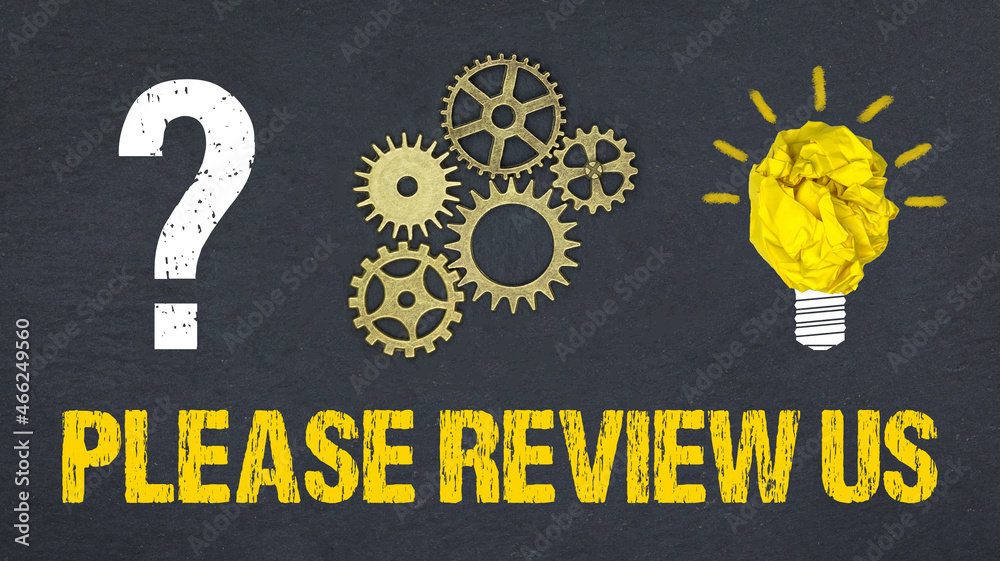 Please Review Us Stock-Illustration | Adobe Stock