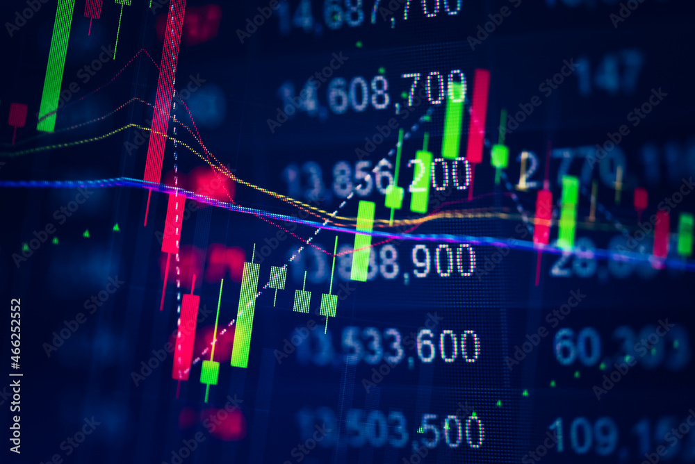 Foto Stock Fundamental and technical analysis for professional ...