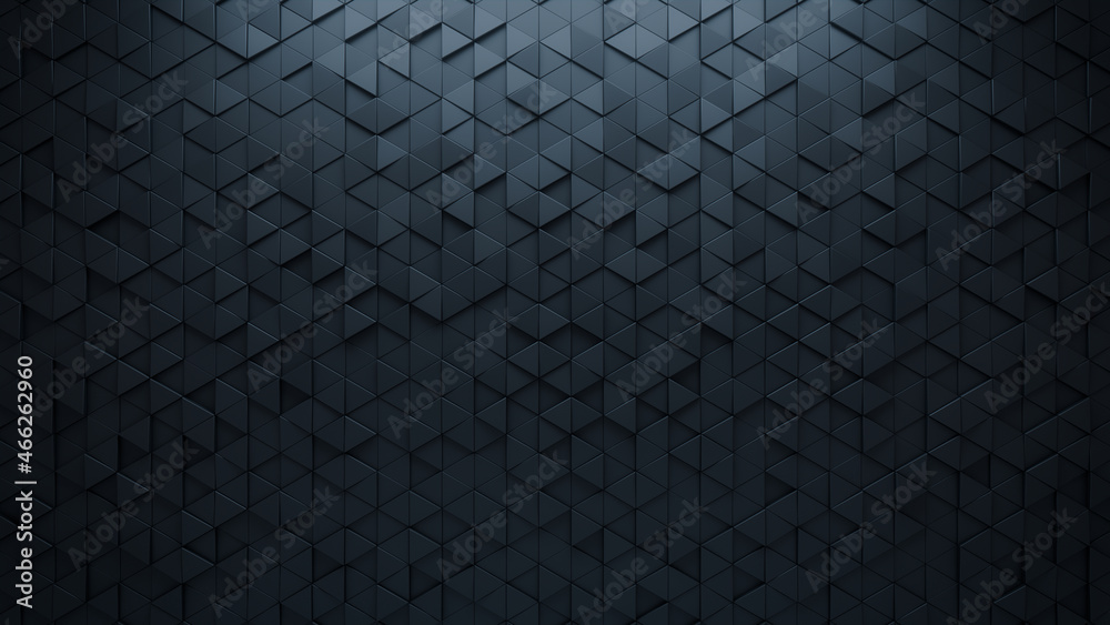 3D, Triangular Wall background with tiles. Polished, tile Wallpaper ...