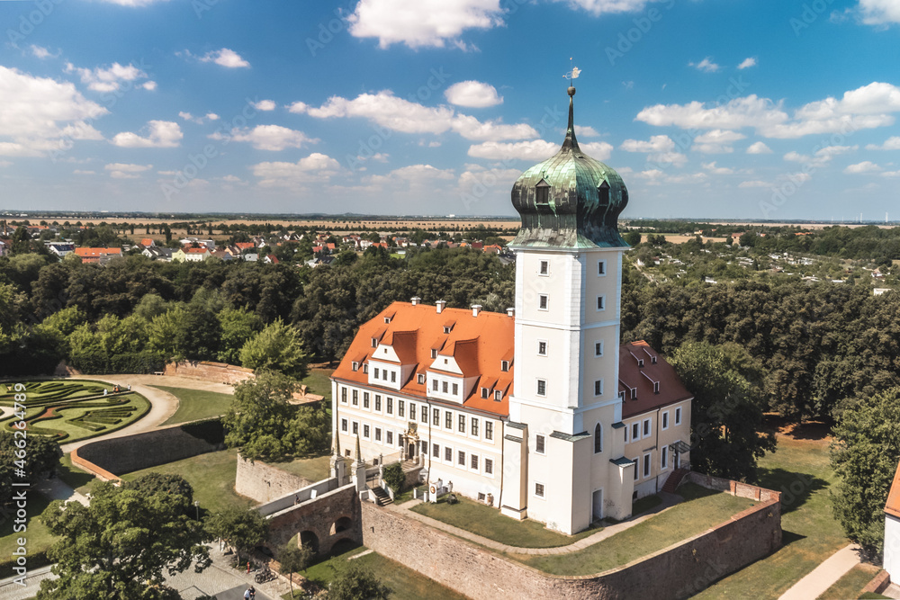 Barockschloss Delitzsch in Sachsen - Deutschland bei Leipzig Stock ...