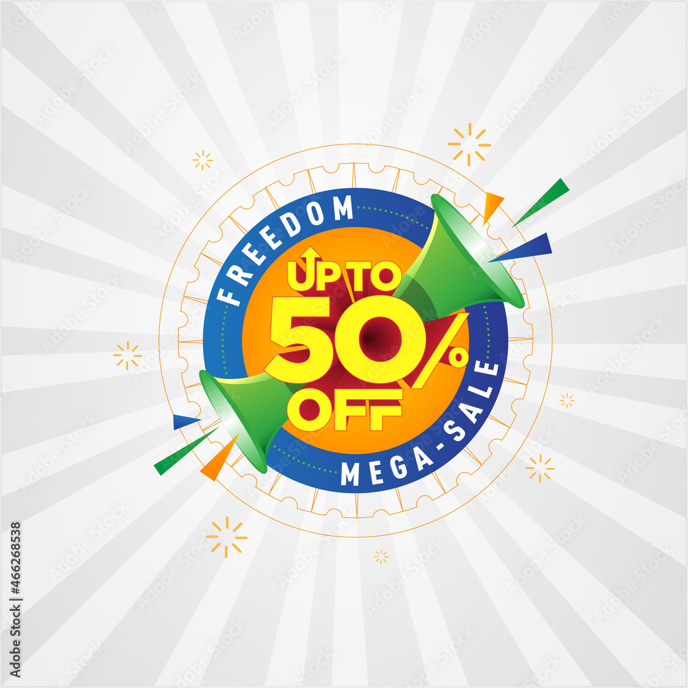 15th Freedom Sale on Independence Day of India, Logo Design, Template ...