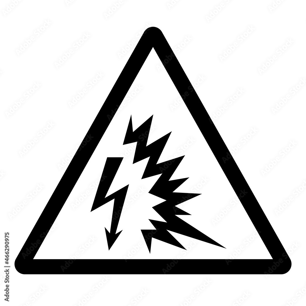 Arc Flash Symbol Sign, Vector Illustration, Isolate On White Background ...