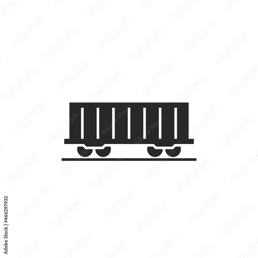 container railway freight car icon. railway transportation symbol Stock ...