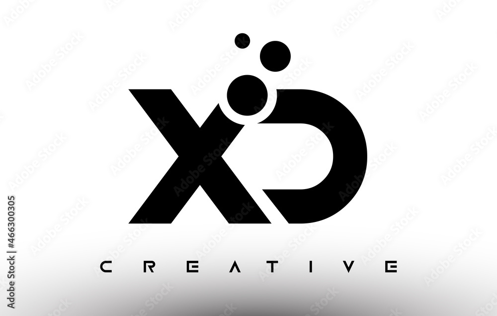 XD Elegant Letter Logo Design. XD Letter Icon with Creative Look Vector ...