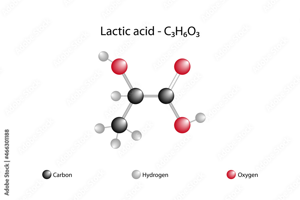 Molecular formula of lactic acid. Lactic acid or alpha hydroxypropanoic ...