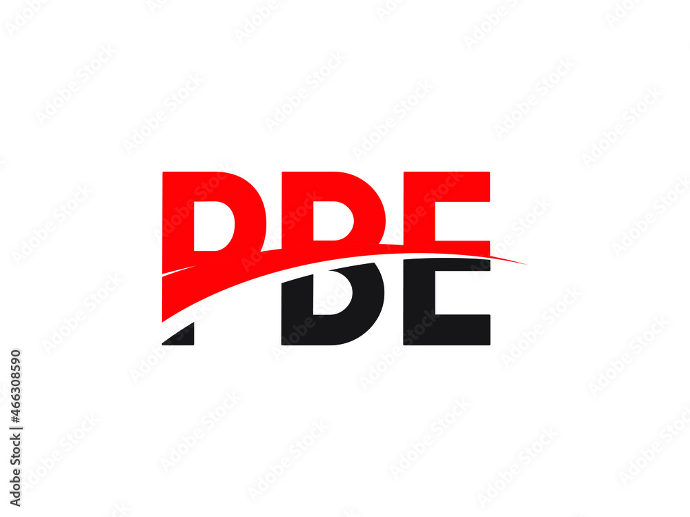 PBE Letter Initial Logo Design Vector Illustration Stock Vector | Adobe ...