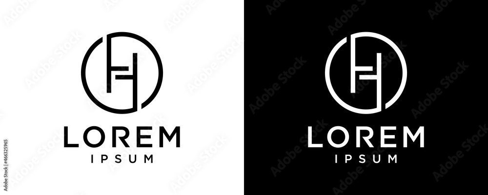 Vector graphic of letter H logo design vector Stock Vector | Adobe Stock