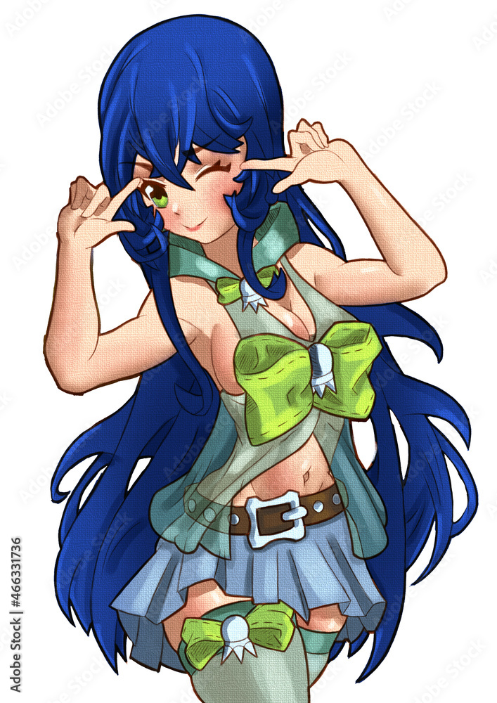 Wallpaper Illustration Anime Girls Big Boobs Cartoon Cleavage The