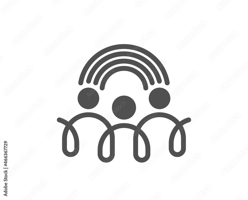 Inclusion icon. Equity culture sign. Gender diversity symbol. Classic ...