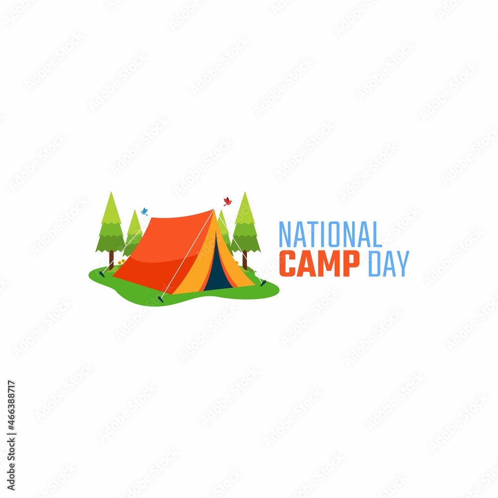 vector graphic of national camp day good for national camp day ...