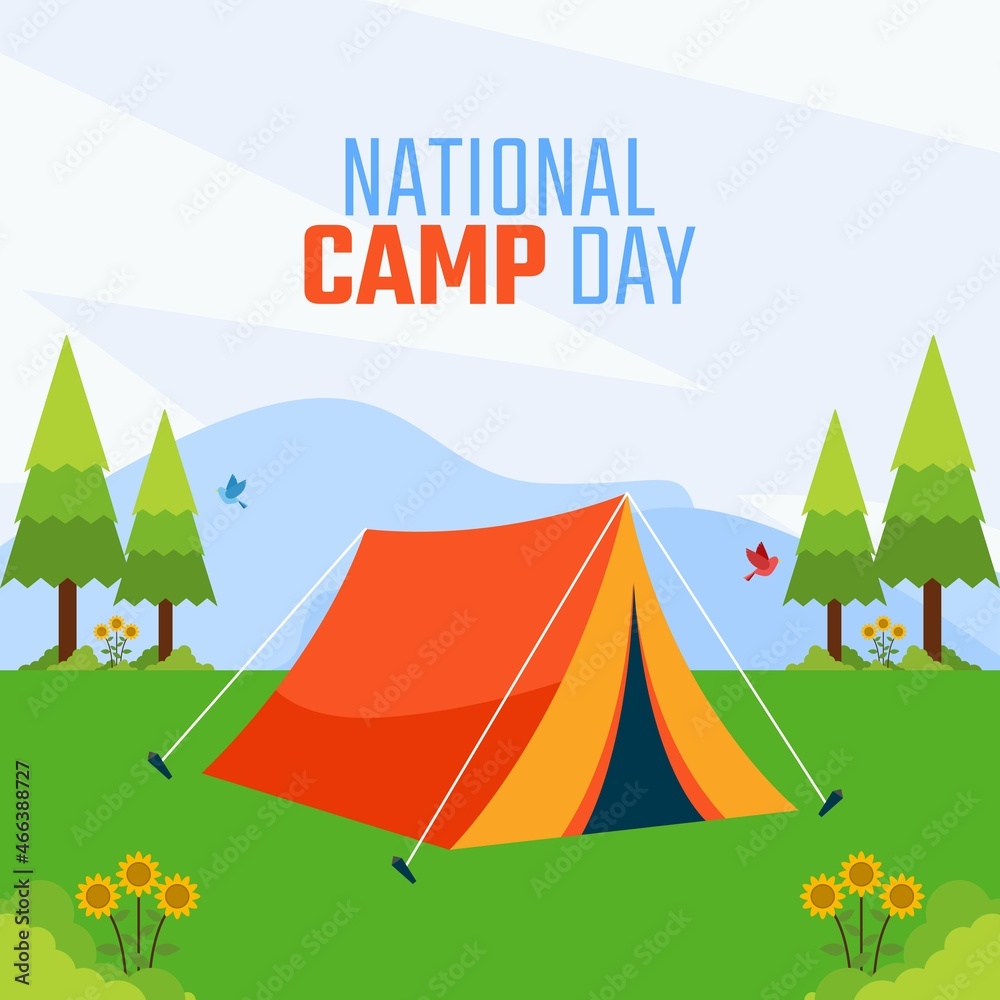 vector graphic of national camp day good for national camp day ...