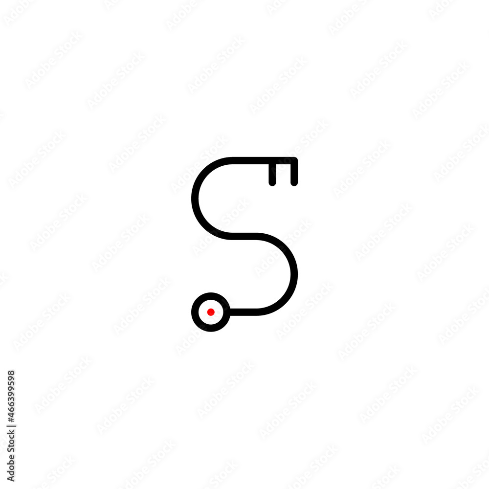 letter s key simple symbol logo vector Stock Vector | Adobe Stock