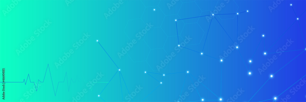 Abstract medical banner background. Template design with concept and ...