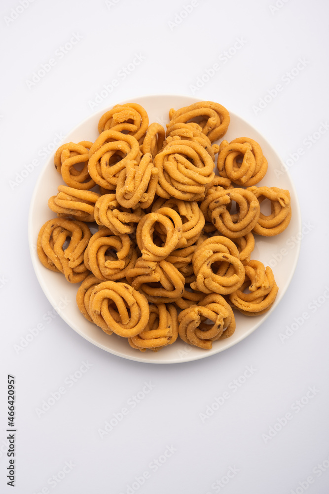 Murukku south Indian fried snack Stock Photo | Adobe Stock
