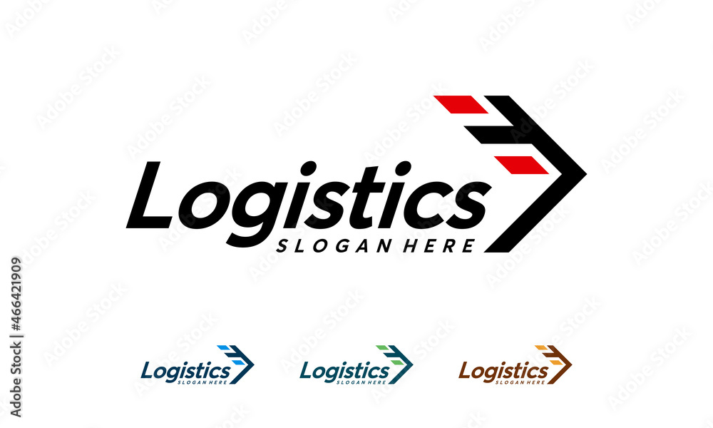 Fast Cargo Delivery logo designs concept vector, Logistics logo symbol ...