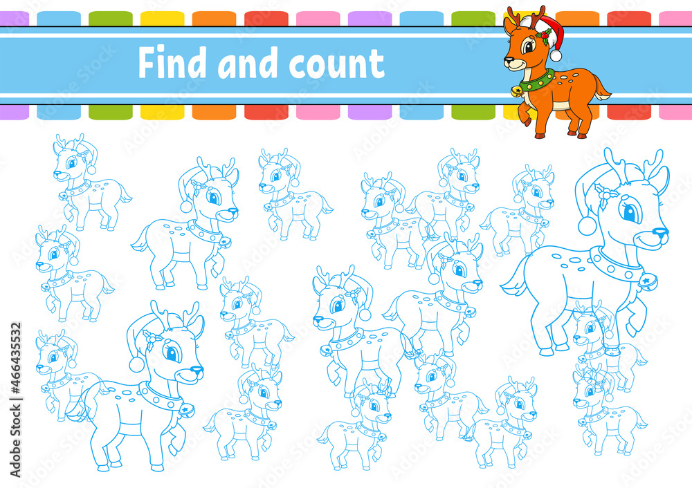 Find and count. Education developing worksheet. Activity page. Puzzle ...