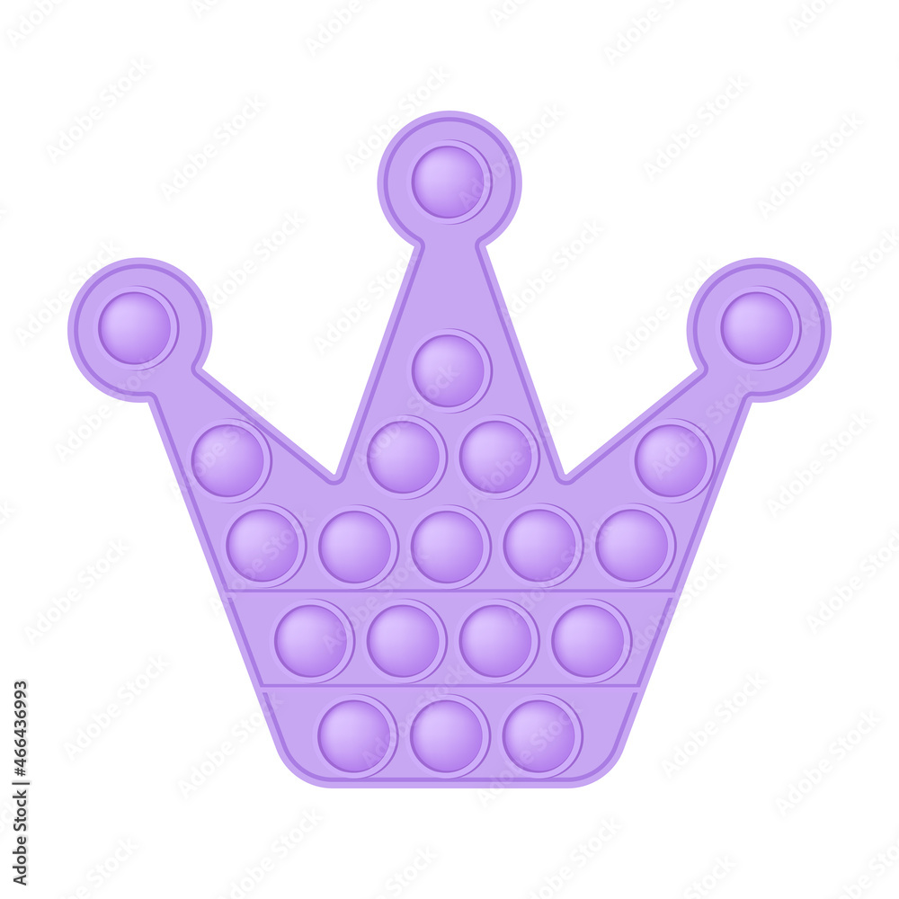 Popit purple crown a fashionable silicon toy for fidgets. Addictive ...