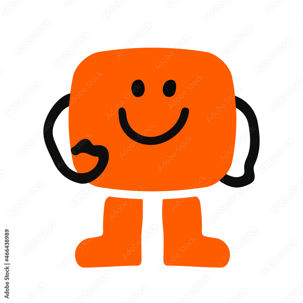 Cute vector rectangle clip art. Hand drawn doodle illustration. Cartoon ...