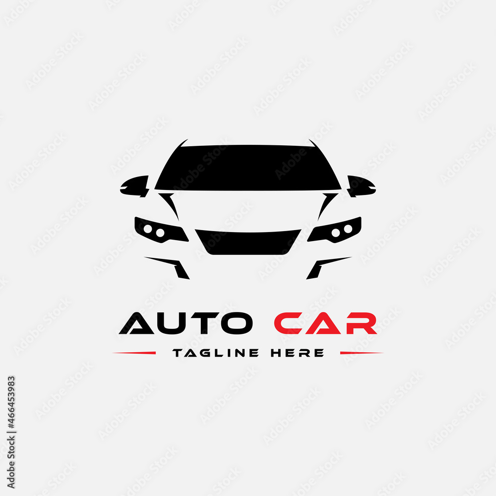 Auto styled car logo design with sports concept, vector illustration ...