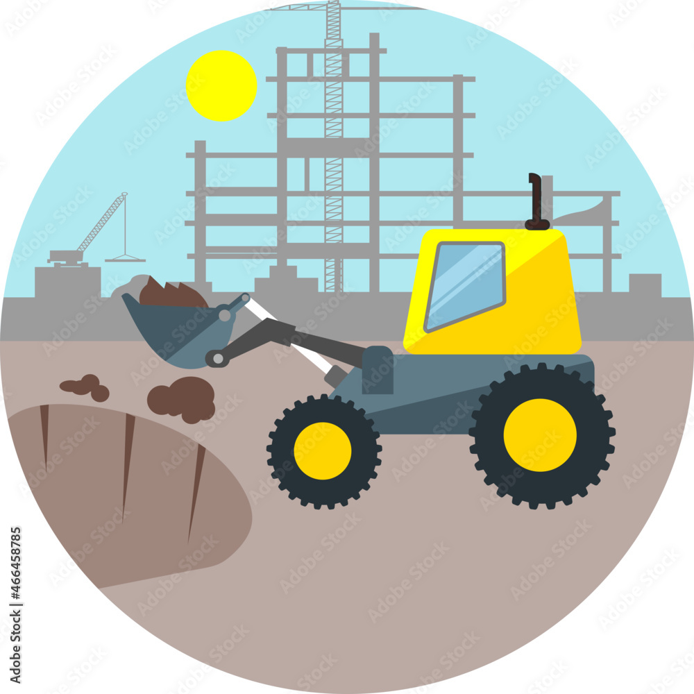 Digger Stock Vector | Adobe Stock