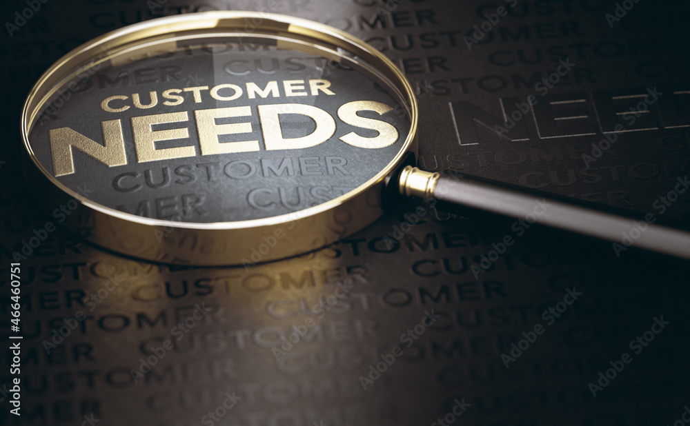 Knowing Your Customers and Their Needs. Stock Illustration | Adobe Stock