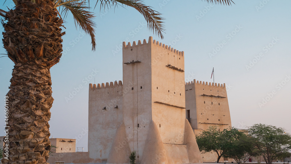 The historic Barzan Tower in Doha, Qatar, Middle East Stock Photo ...