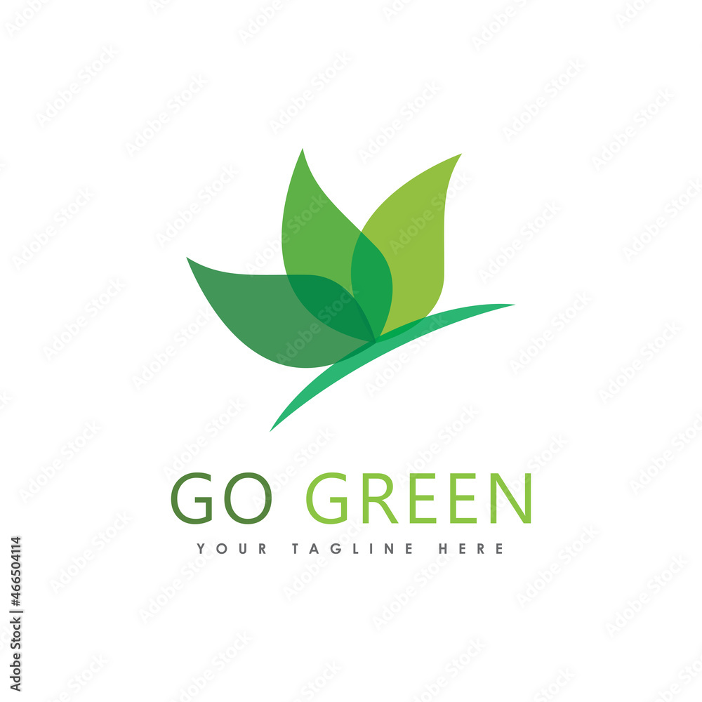 Go Green Leaf Symbol