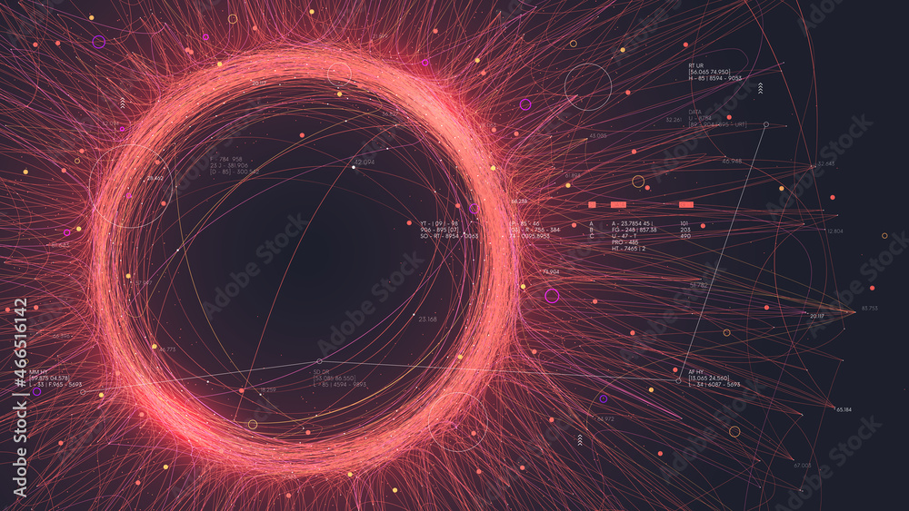 Futuristic technology background сluster analysis polygons plexus ... Futuristic technology background сluster analysis polygons plexus ...