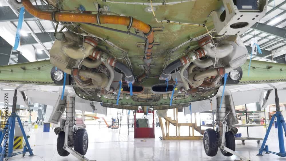 Video Stock View Of Pressurization Air Conditioning Kit (PACK) Under An ...