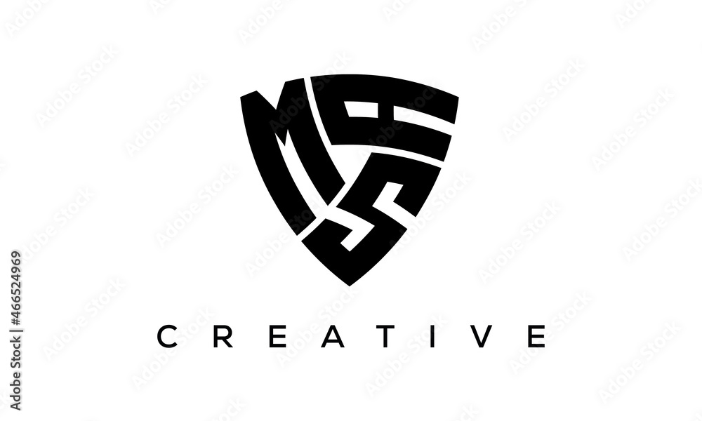 MSA letters logo, security Shield logo vector Stock Vector | Adobe Stock
