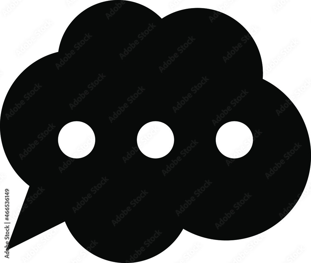 Text chat icon. Bubble, chat message, conversation icon. Signs and ...