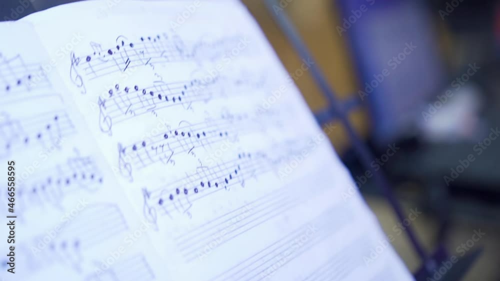 Musical notes on paper. Graphic notation of music. Graphic Symbols ...