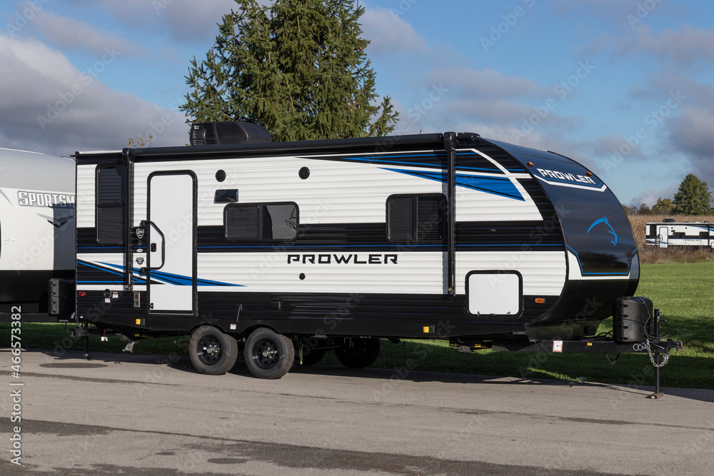 Prowler travel trailer by Heartland. Heartland is a subsidiary of Thor ...