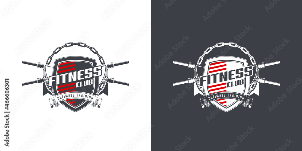 logo athletic club for bodybuilding, powerlifting, weightlifting ...