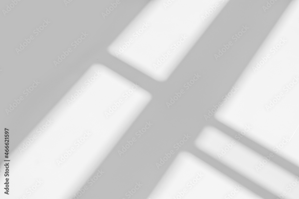 Gray shadow and light stripe abstract background on white wall from ...