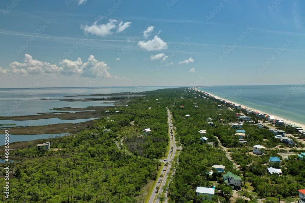St. George Island, Florida - Aerial Views of the Beaches in 4K Stock ...