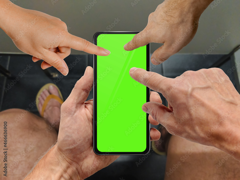 People addicted on smartphones using gadgets everywhere even in toilet ...