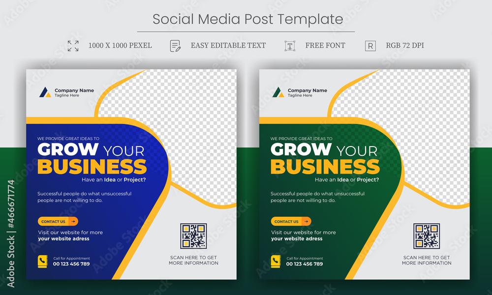 Social media ads vector templates fully editable, advertising design ...