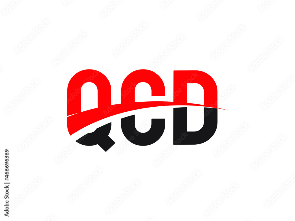 QCD Letter Initial Logo Design Vector Illustration Stock Vector | Adobe ...