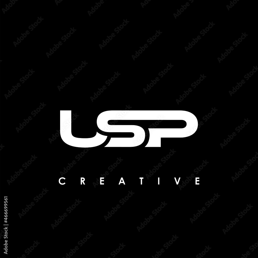 USP Letter Initial Logo Design Template Vector Illustration Stock ...