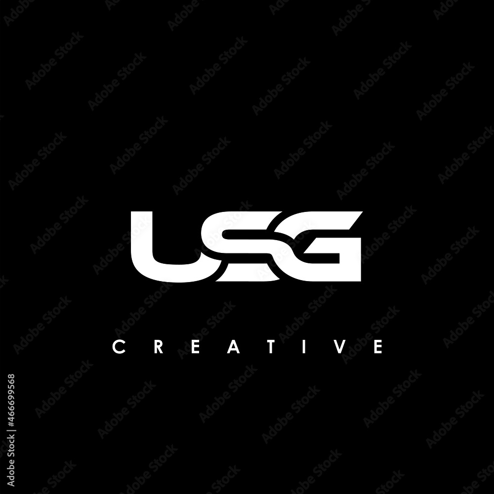 USG Letter Initial Logo Design Template Vector Illustration Stock ...